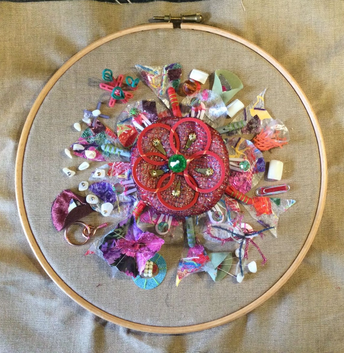 Jessica Grady's brilliant embellishment workshop on Zoom