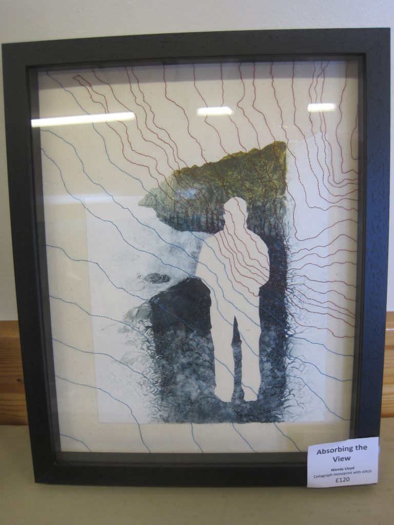 "My inspiration" by textile artist & printmaker Wendy Lloyd